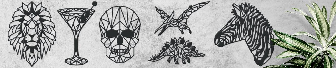 Geometric Metal Wall Art | Abstract, Modern & Decorative Wall Art ...