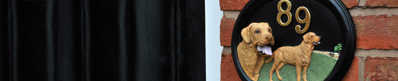 Dog House Signs | Iron and Cast Resin House Signs | Black Country ...