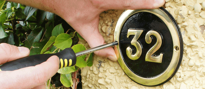 Brass House Number Signs | Black Country Metal Works