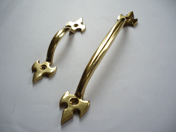 Circular Backplate Tear Drop Cabinet Handle | Black Country Metalworks