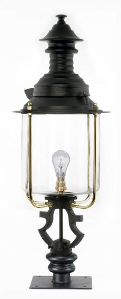 Dorchester Pillar Light and Lantern Set | Black Country Metalworks