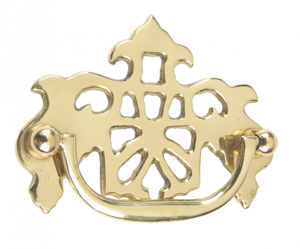 Circular Backplate Tear Drop Cabinet Handle | Black Country Metalworks