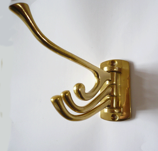 Hat & Coat Single Hook In Cream | Black Country Metalworks