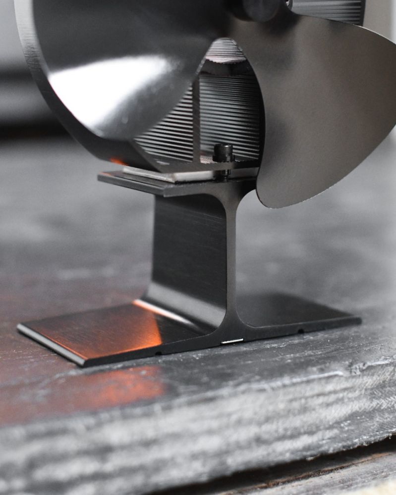 Three Blade Heat Powered Stove Fan | Black Country Metalworks