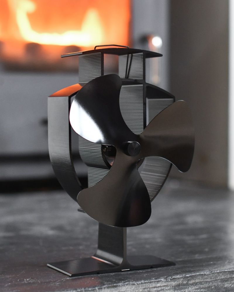 Three Blade Heat Powered Stove Fan | Black Country Metalworks