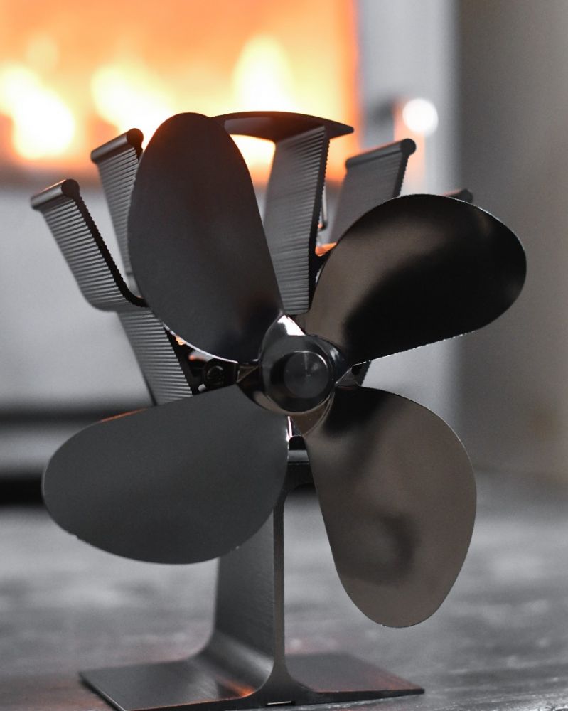 Four Blade Heat Powered Stove Fan | Black Country Metalworks