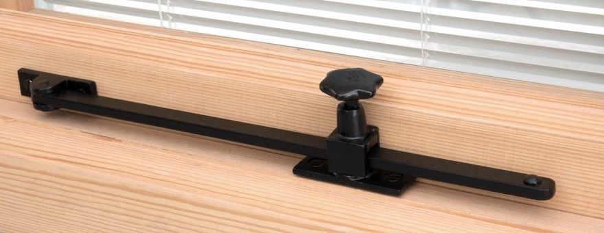 "Dunham" Adjustable Sliding Window Stay - 15" | Black Country Metalworks