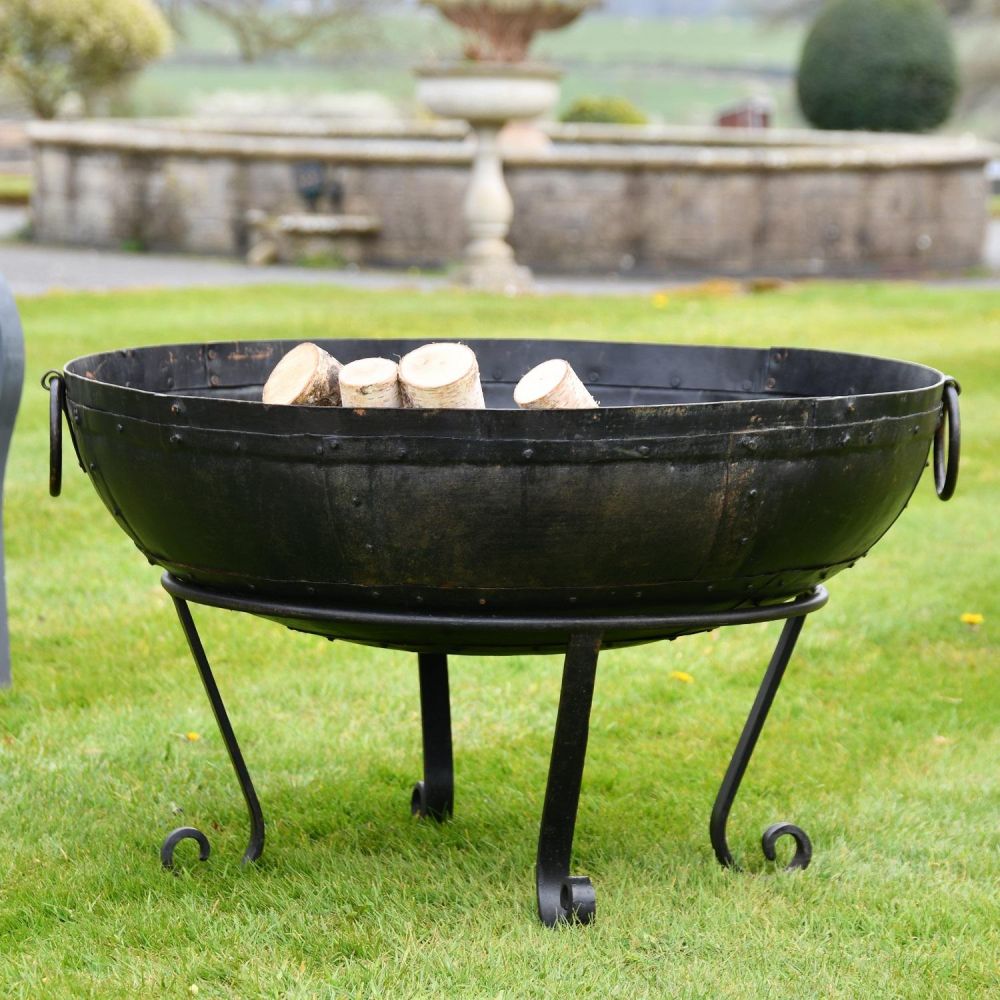 Kadai Fire Bowls | Indian Cooking Bowls | Outdoor Living | Black ...