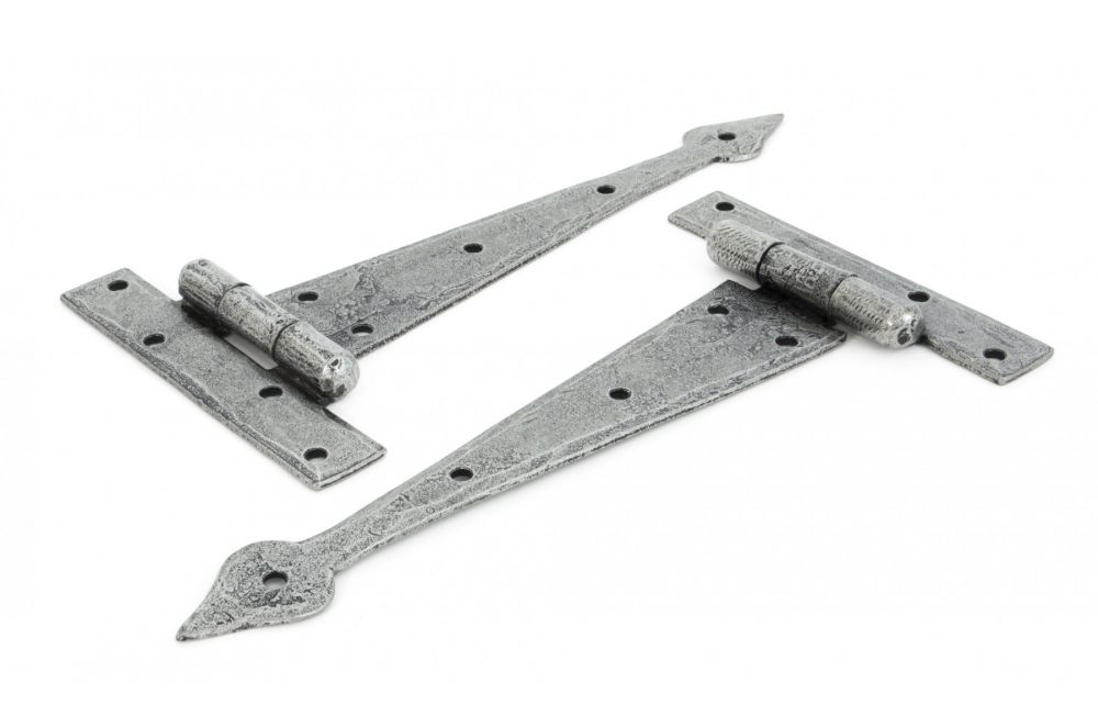 9" Pewter Medieval Door Hinge | Black Country Metalworks