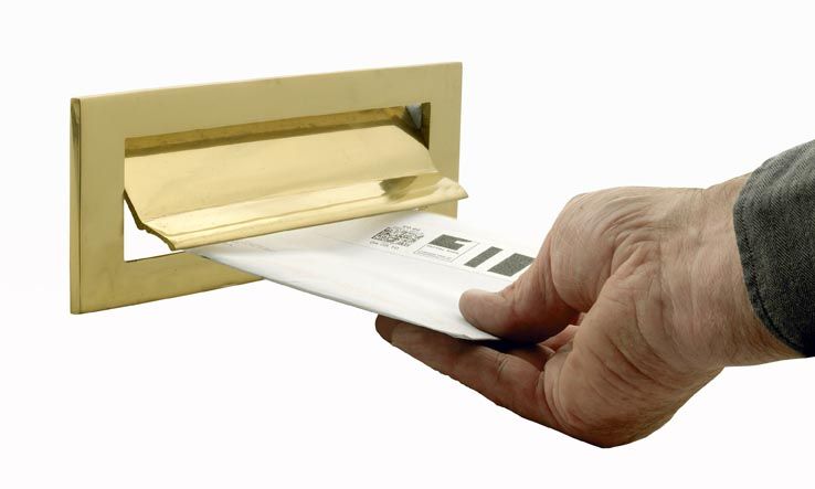 “Lorendale Square” Scrolled Letter Plate | Black Country Metalworks