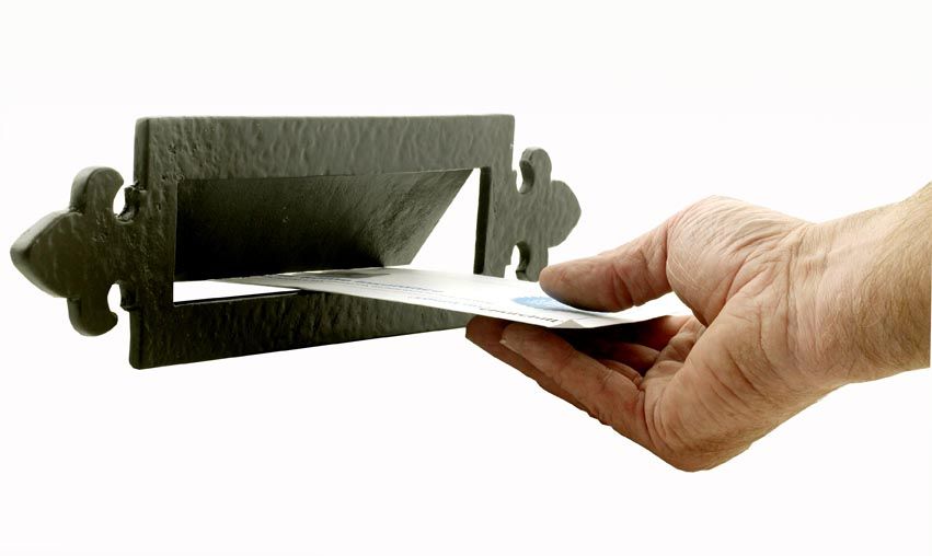 “Lorendale Square” Scrolled Letter Plate | Black Country Metalworks