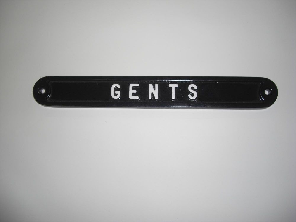 Solid Brass ’Ladies and Gents’ Bathroom signs | Black Country Metalworks