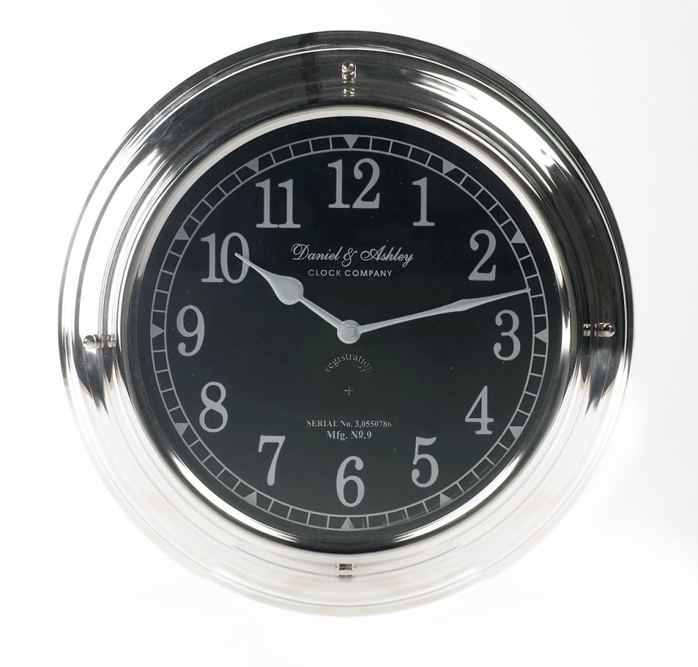 Daniel & Ashley wall clock | Black Country Metalworks