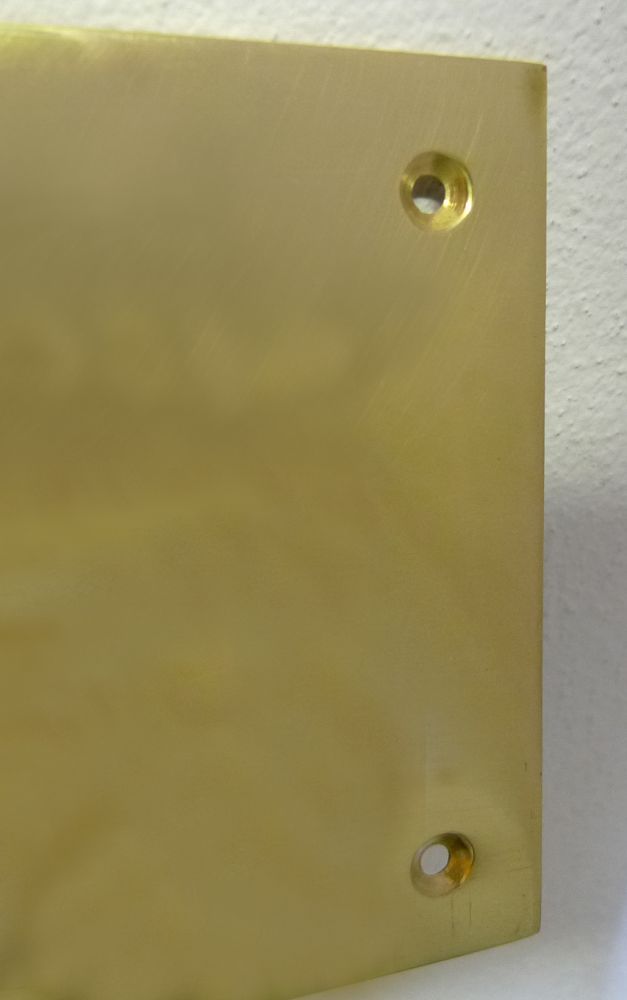 Protective Brass "Kick" Plates | Black Country Metalworks