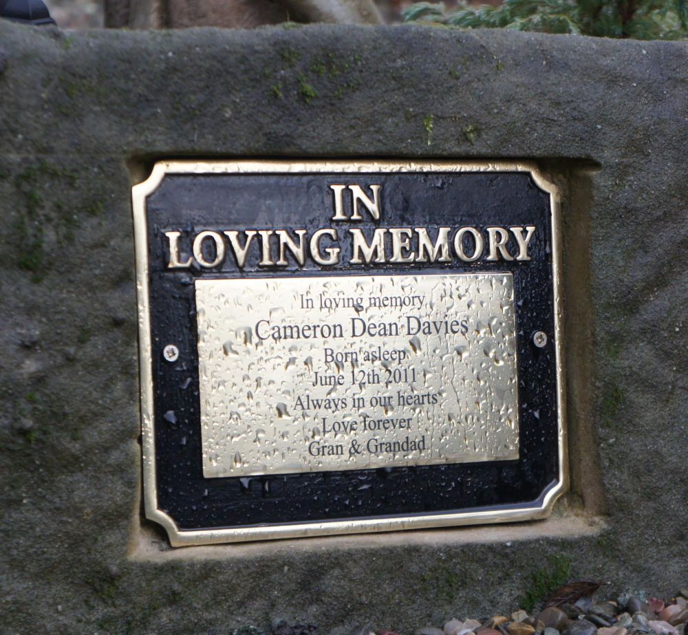 Polished Brass In Loving Memory Building Plaque | Black Country Metalworks