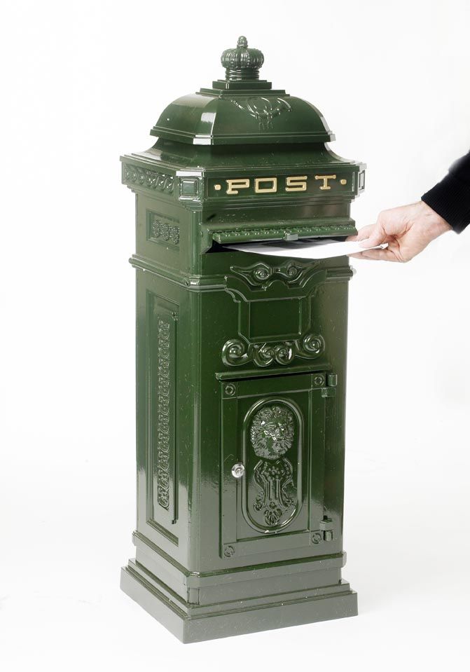 “Pine Forest” Green Camden Free Standing Post Box | Black Country ...