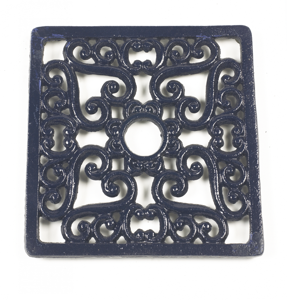 Trivet - Heavy duty V4 Square - Blue | Black Country Metalworks