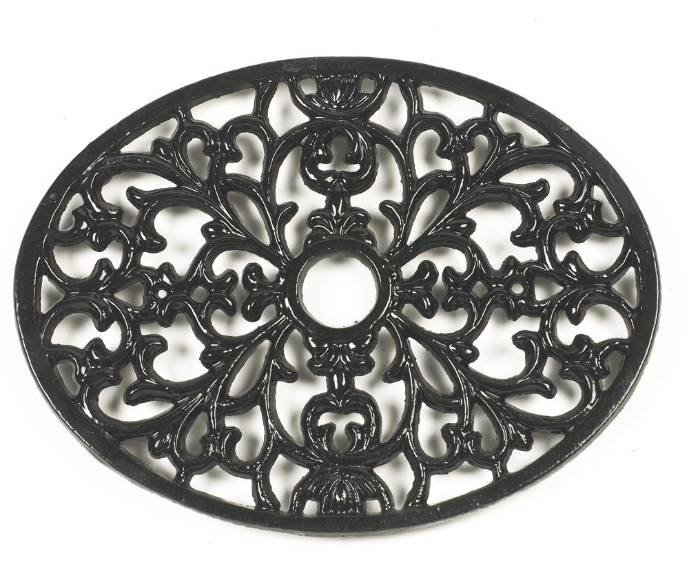 Trivet - Heavy Duty V6 - Oval - Black | Black Country Metalworks