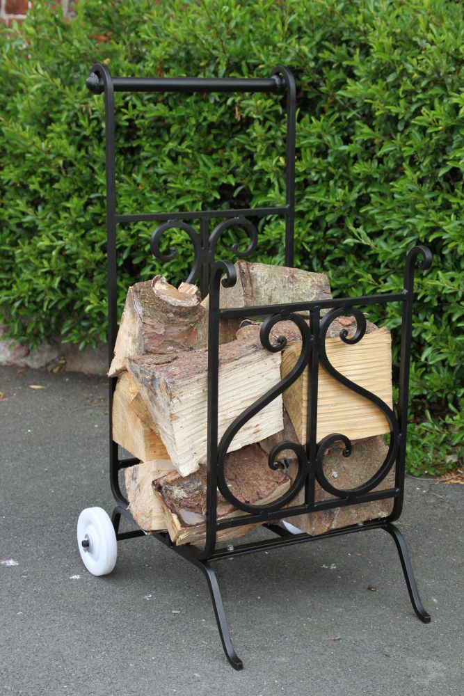 Viking Wrought iron Log Trolley | Black Country Metalworks