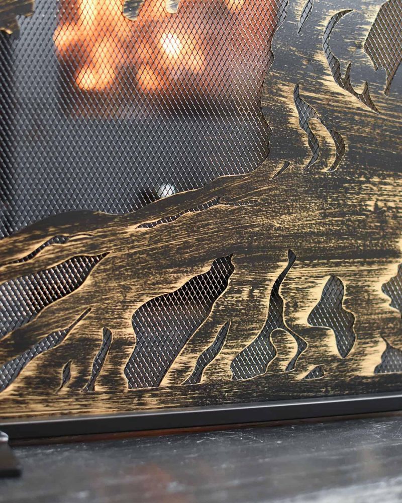 "Arbor" Tree of Life Fire Screen | Black Country Metalworks