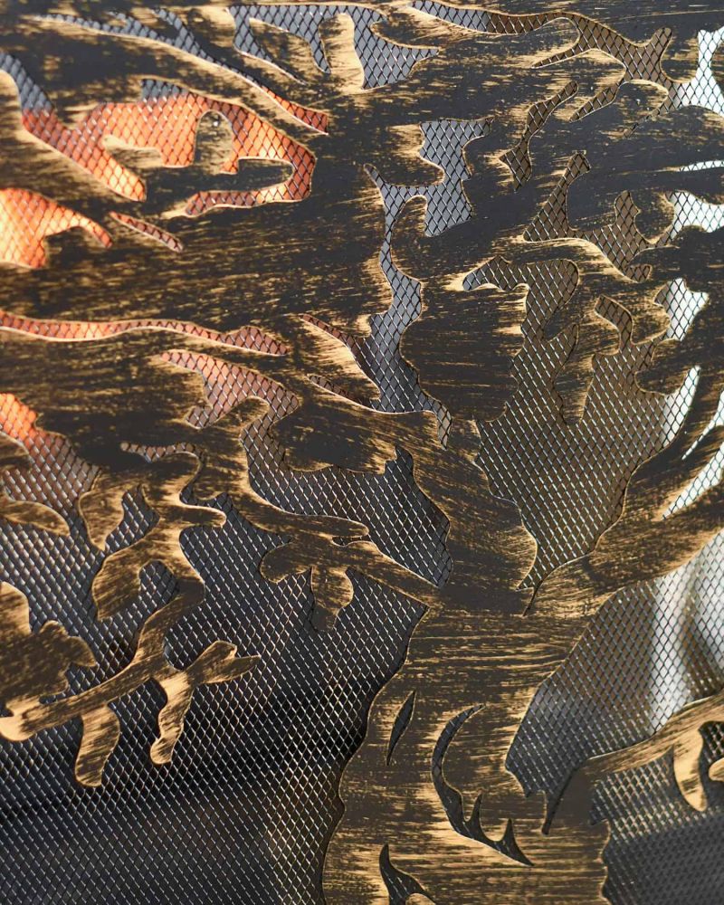 "Arbor" Tree of Life Fire Screen | Black Country Metalworks