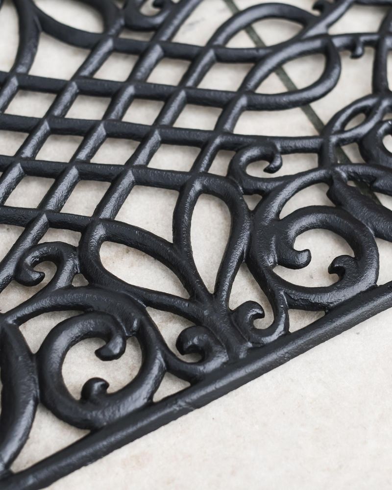 "Bampton" Cast Iron Black Doormat | Black Country Metalworks