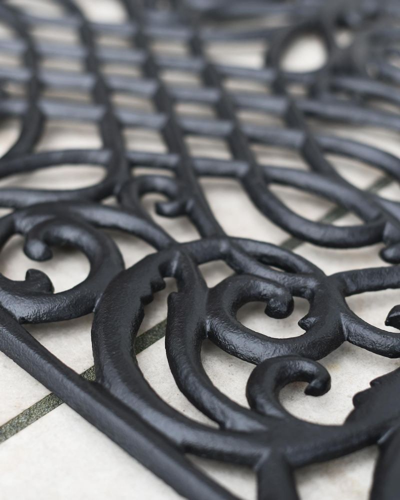 "Bampton" Cast Iron Black Doormat | Black Country Metalworks