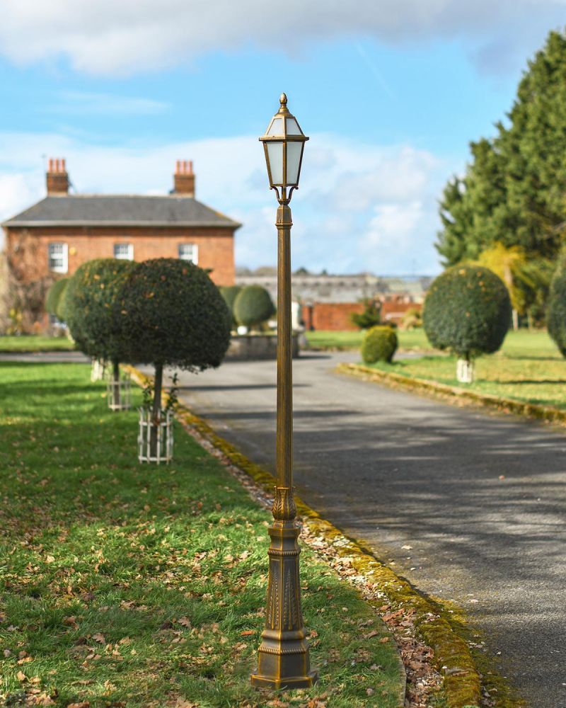 "Beaumont" Antique Bronze Traditional Lamp Post - 2.3m | Black Country ...