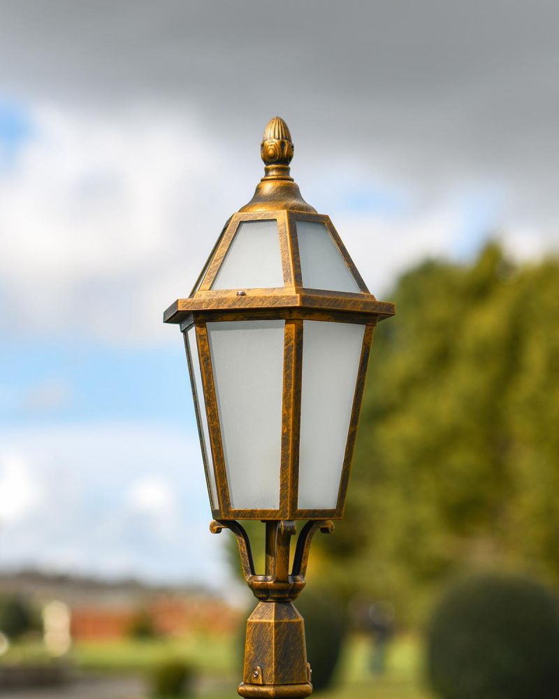"Beaumont" Antique Bronze Traditional Lamp Post - 2.3m | Black Country ...