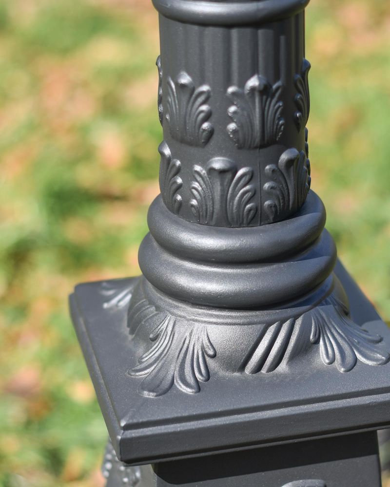 "Kenwell" Black Ornate Lamp Post - 2.3m | Black Country Metalworks