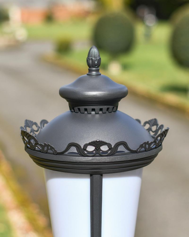 "Kenwell" Black Ornate Lamp Post - 2.3m | Black Country Metalworks