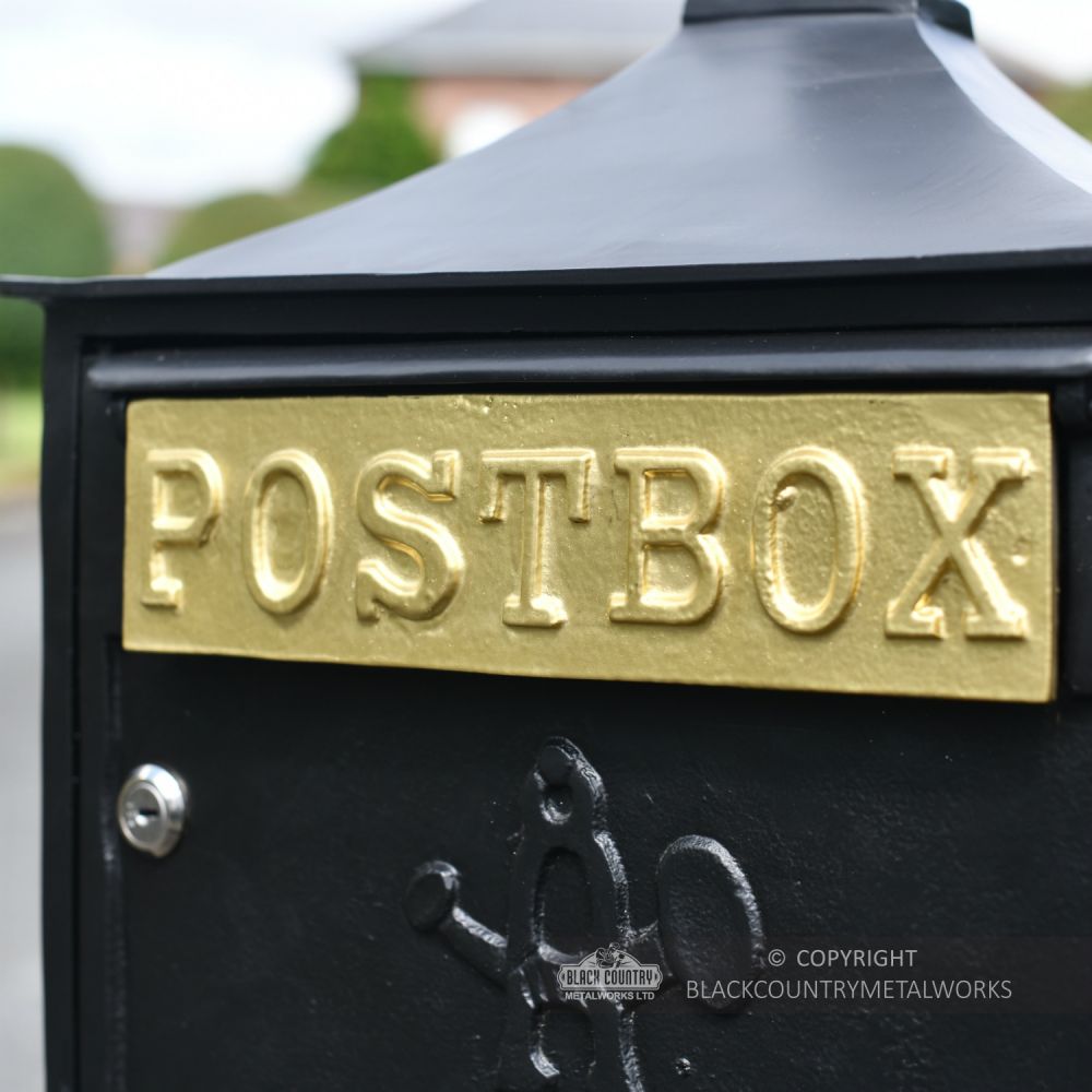 “Malabar Peppercorn” Black Suffolk Post Box | Black Country Metalworks