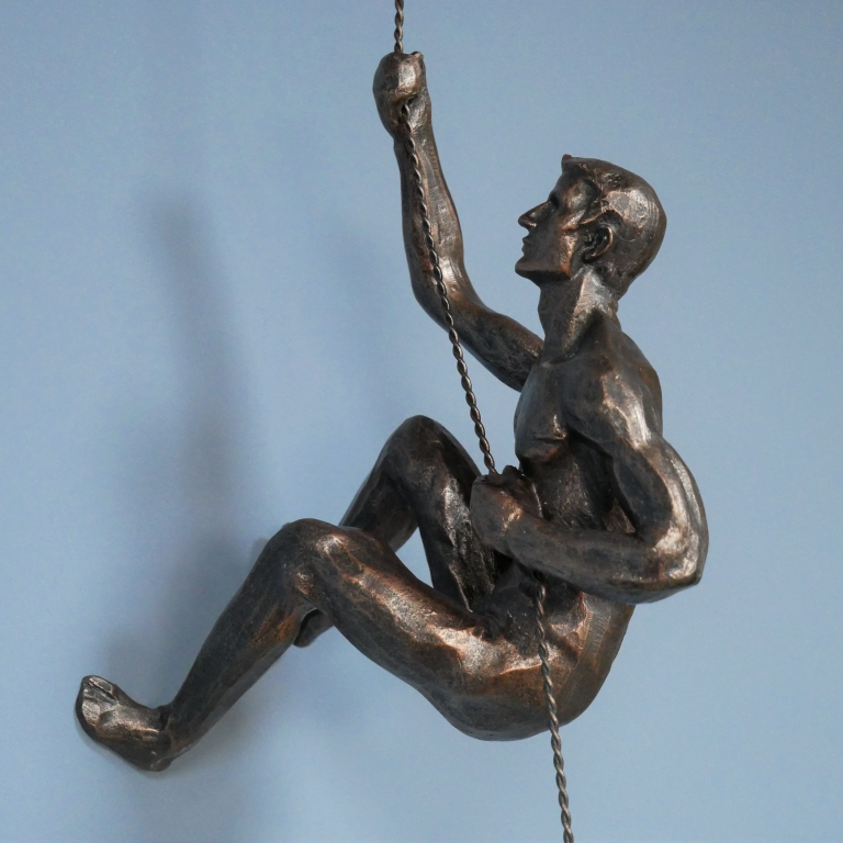 Abseiling Man Ornament | Black Country Metalworks