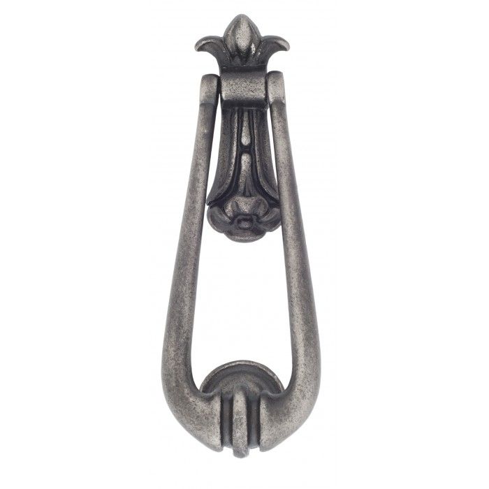 "Addison Loop" Antique Pewter Door Knocker | Black Country Metalworks