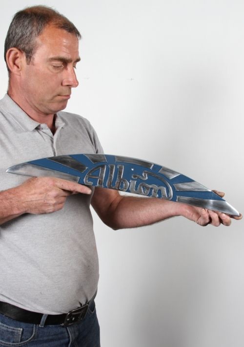 Albion Enamel Automobile Plaque | Black Country Metalworks