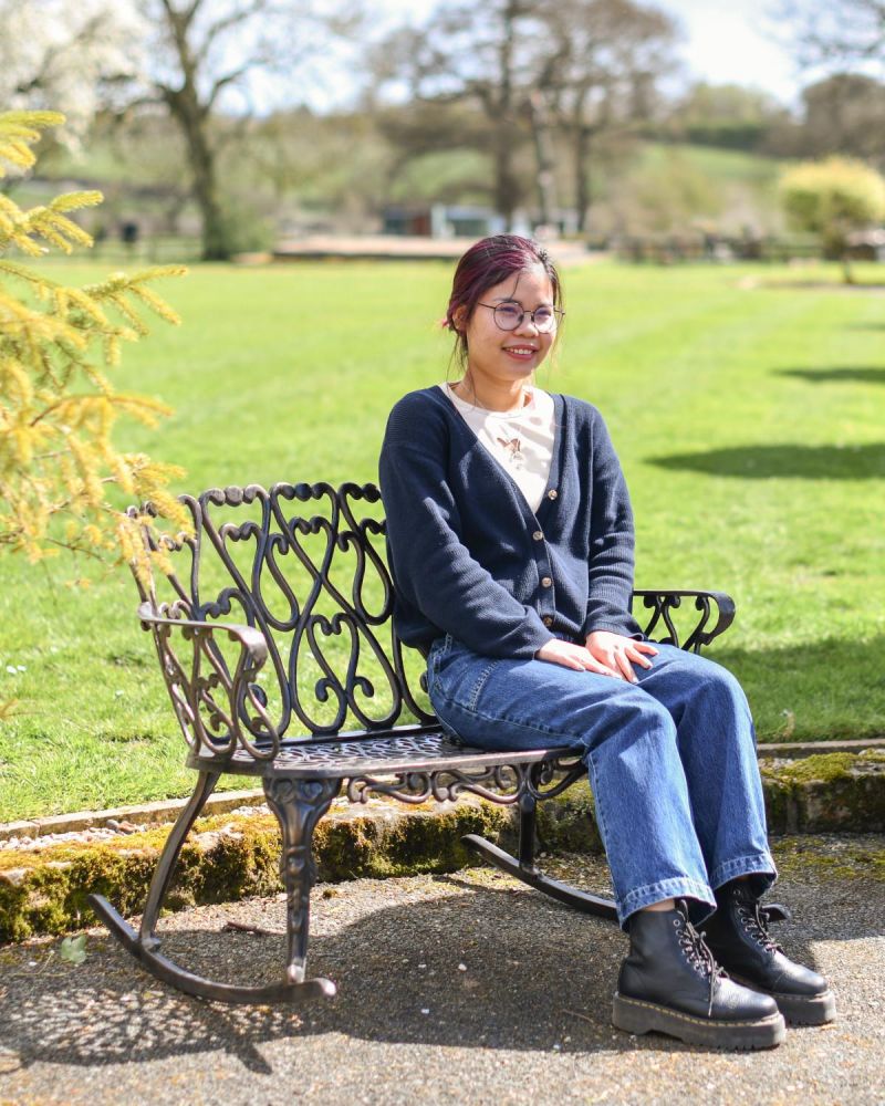 Antique Bronze 'Hawthorn' Heart Rocking Bench | Black Country Metalworks