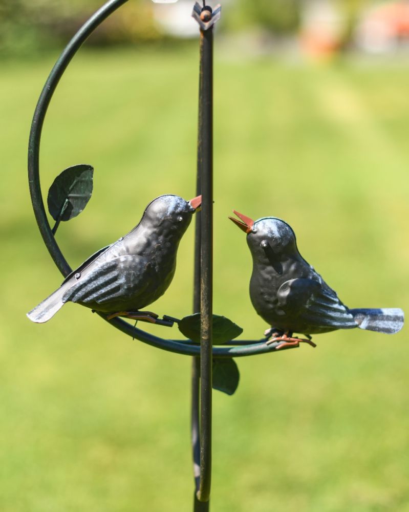 Metal 'Crow Rocker' Garden Spike | Black Country Metalworks