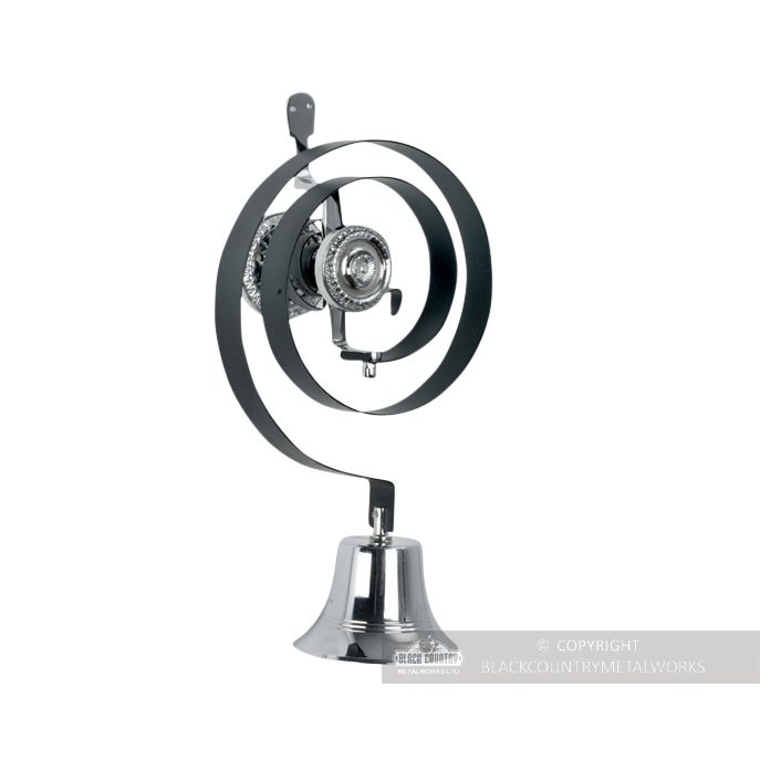 Bright chrome Butler door bell kit | Black Country Metalworks