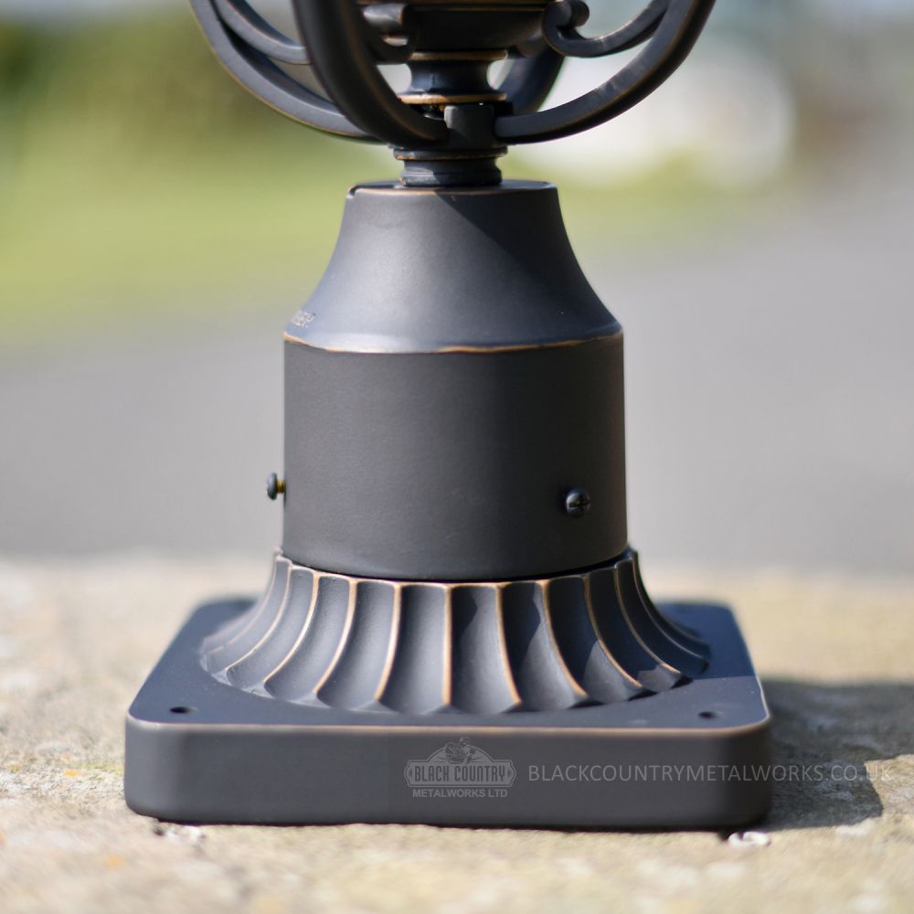 "Christleton" Traditional Ornate Pillar Light 50cm | Black Country ...