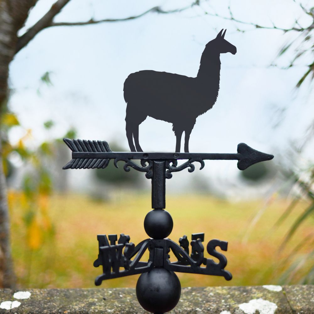 Llama Weathervane | Black Country Metalworks