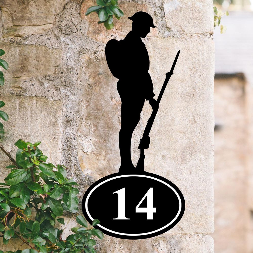 Modern Iron House Number Signs | Fully customisable, modern and sleek ...