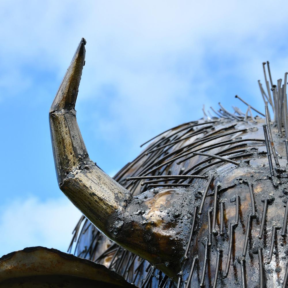 Bison Recycled Metal Sculpture | Black Country Metalworks