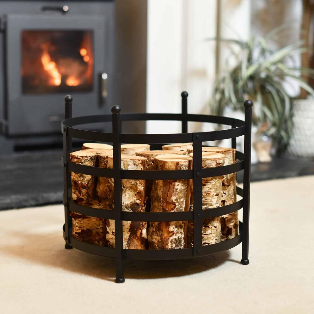 Log Holders & Buckets | Handmade Iron & Steel Log Buckets | Black ...