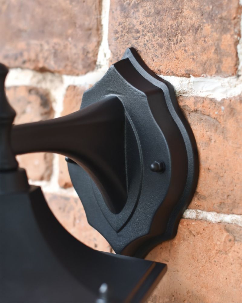 Traditional "Crawford Rise" Top Fix Wall Lantern | Black Country Metalworks
