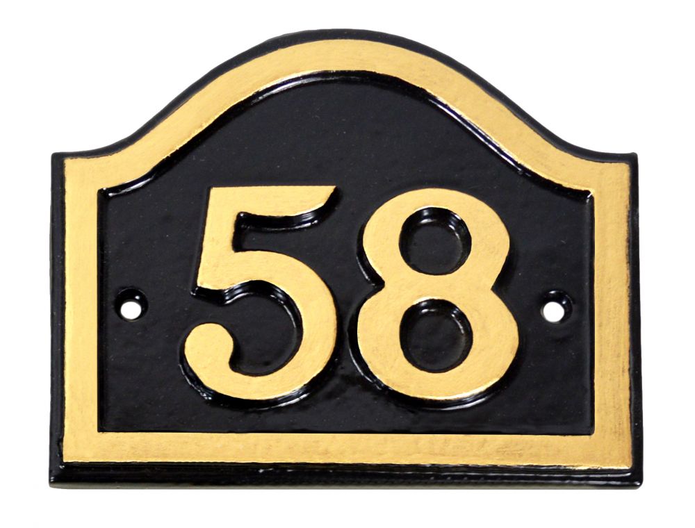 Brass House Number Signs | Black Country Metalworks