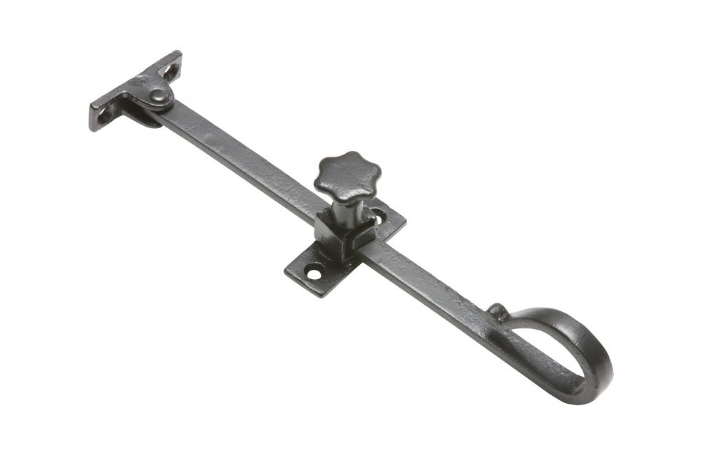 10" Black Antique Iron Sliding Screw Down Window Stay Fitting | Black ...