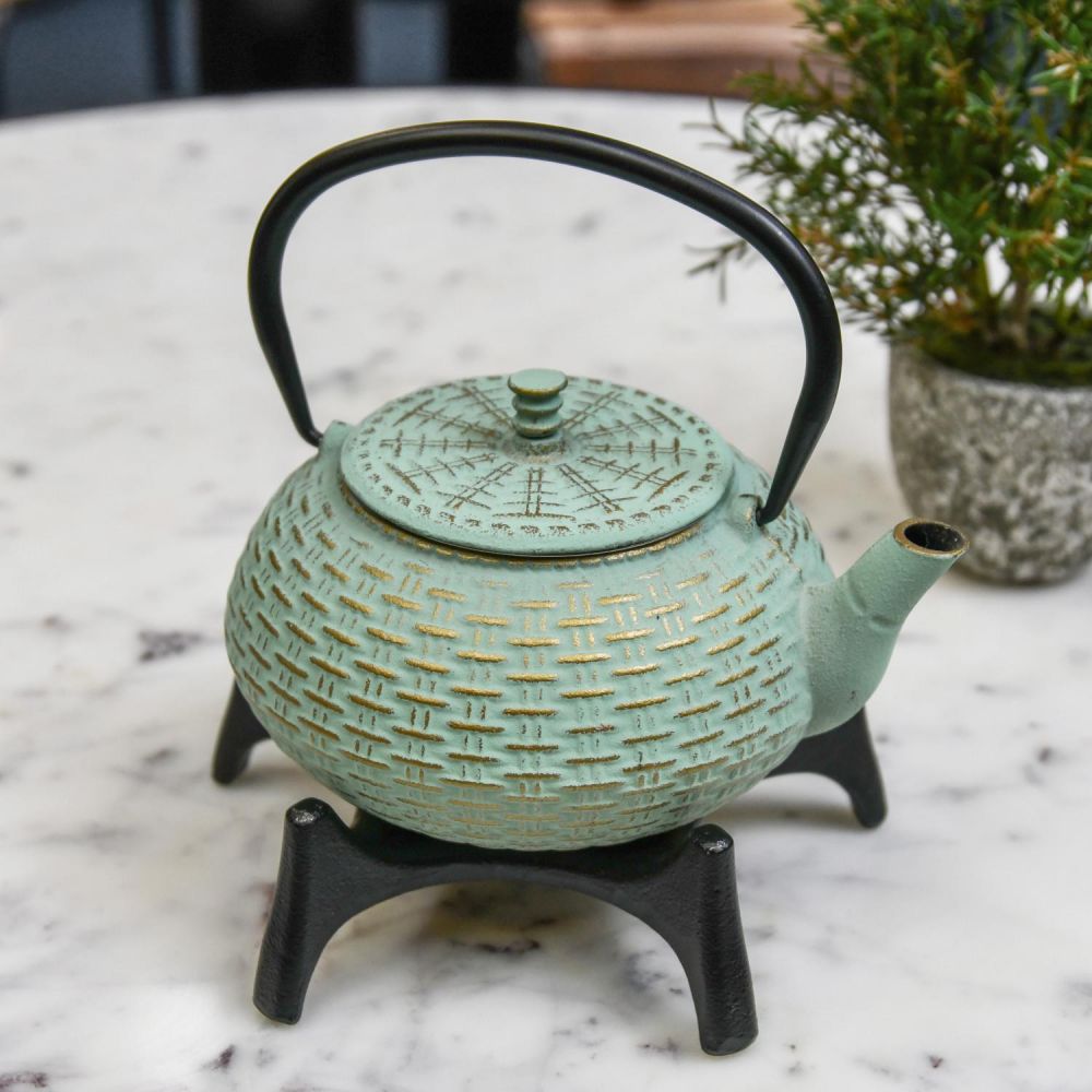 Black Cast Iron Japanese Star Teapot Stand | Black Country Metalworks