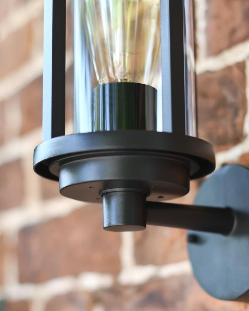 Black Contemporary "Charlotte" Outdoor Wall Light | Black Country ...