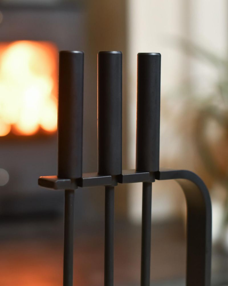 Black Contemporary Companion Set - 45cm | Black Country Metalworks