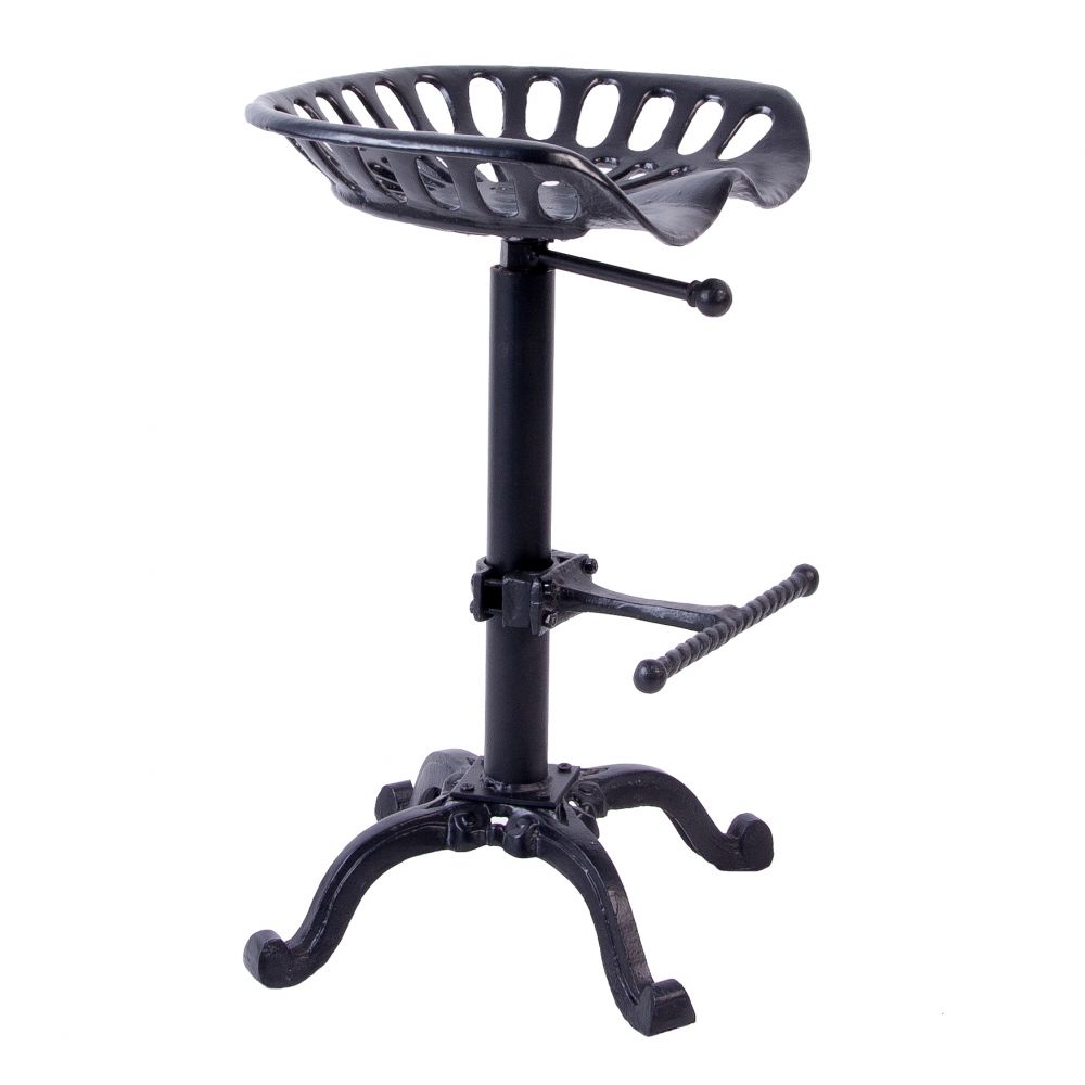 "McKinley" Black Deluxe Complete Tractor Seat | Black Country Metalworks